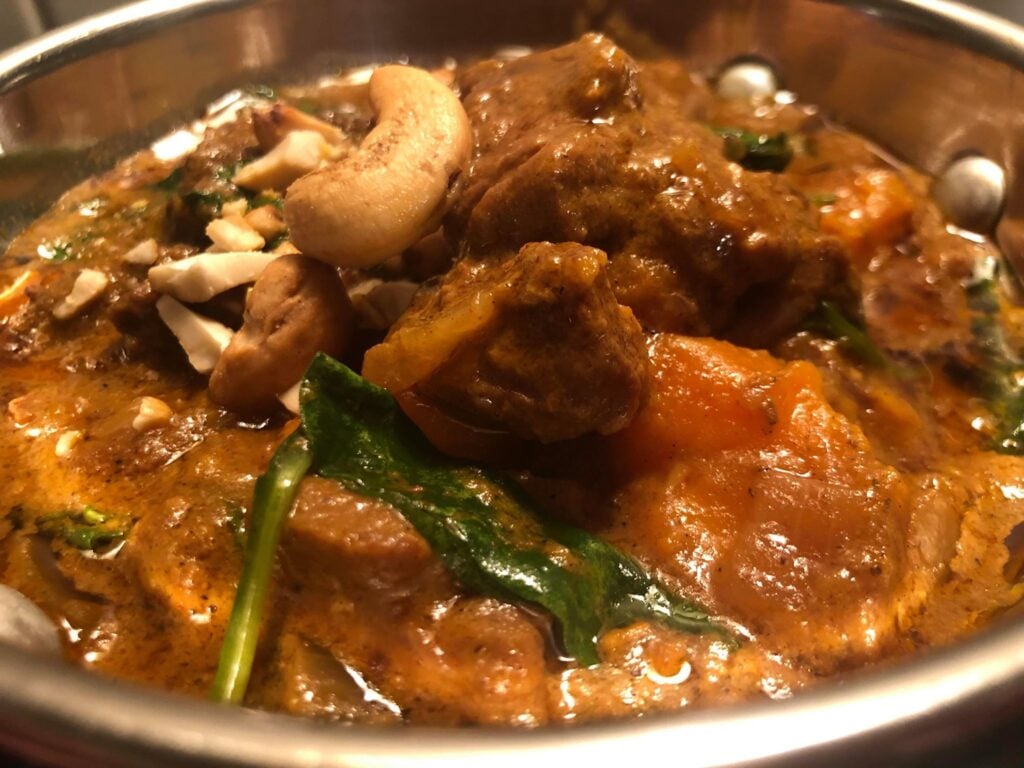 Beef Curry with Sweet Potato and Spinach | Slow Cooker Central